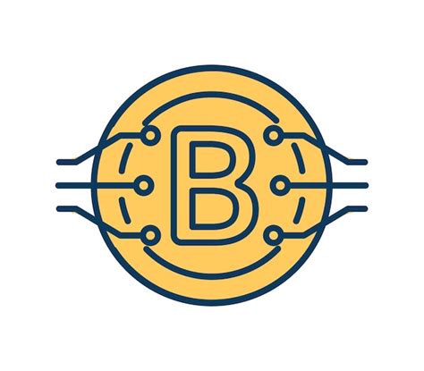 premium vector blockchain technology icon