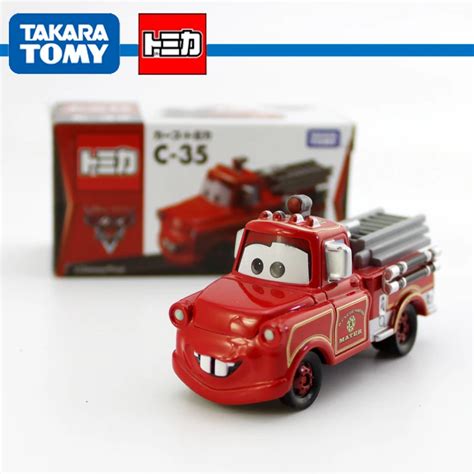 C 35 155 Scale Pixar Cars 2 Toys Fire Engine Version Tow Mater Fire
