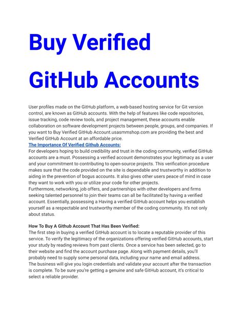 Ppt Buy Verified Github Accounts Powerpoint Presentation Free Download Id13206809