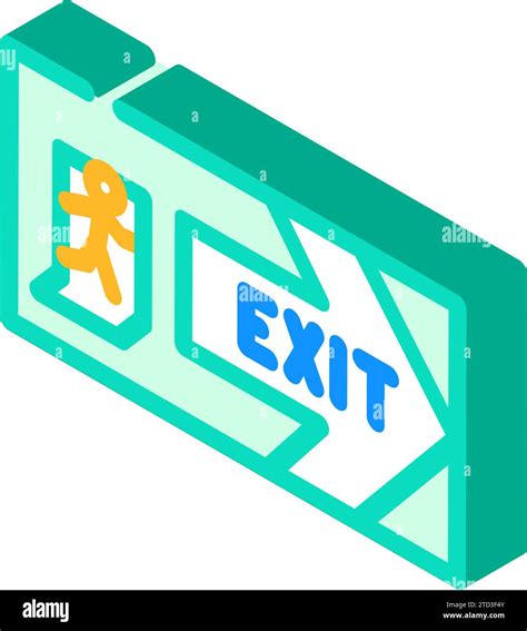 Exit Close Isometric Icon Vector Illustration Stock Vector Image Art Alamy