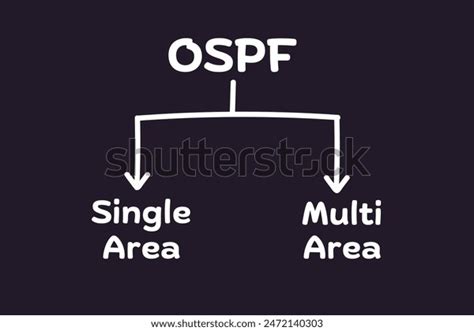 Ospf Area Types Single Area Ospf Stock Illustration 2472140303 Shutterstock