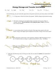 Comprehensive Energy Unit Review Concepts And Practice Problems Course Hero