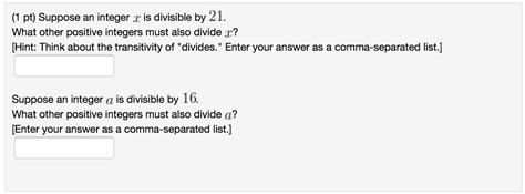 solved suppose an integer x is divisible by 21 what other