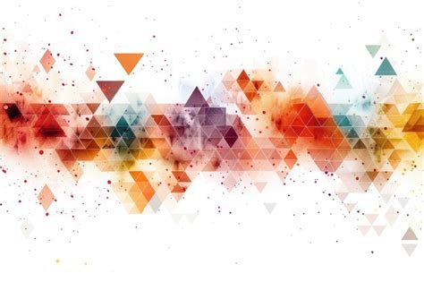 Geometric Precision Triangle Pattern On White Background Premium Ai Generated Image