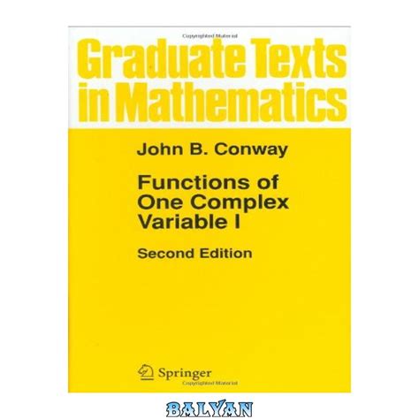 دانلود کتاب functions of one complex variable بلیان