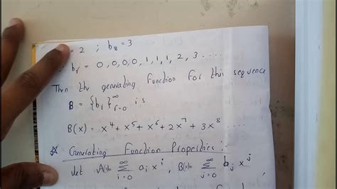 Generating Functon And Its Propertiesgenerating Function Discrete Mathematics Ou Education