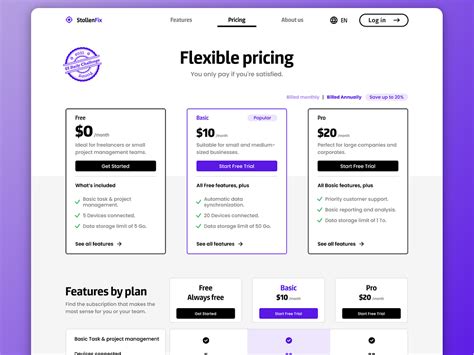 Pricing Ui Designs Themes Templates And Downloadable Graphic Elements