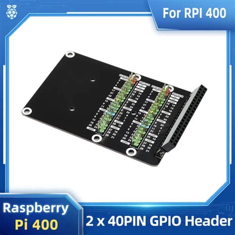 raspberry pi 400 gpio header adapter 2 x 40pin color coded header