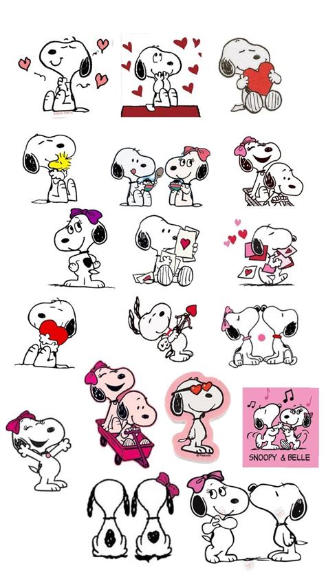 Dibujitos De Snoopy Enamorado