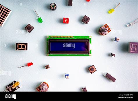 Micro Electronics Arduino Diy Components On A Light Background Top