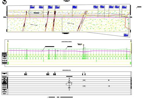 2d design of pipeline plan in autocad cad file dwg file
