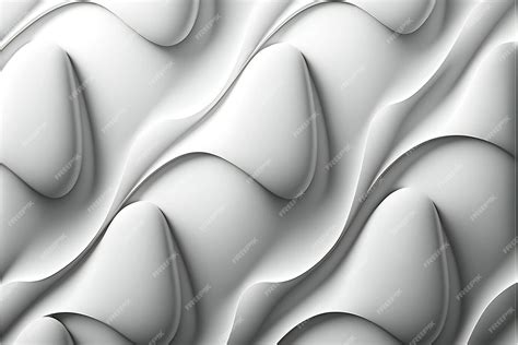 Premium Photo White Wavy Panel Seamless Texture Abstract Textures