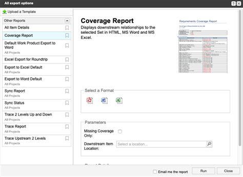 Export Data With Office Templates