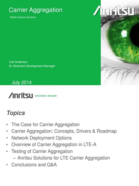 Carrier Aggregation Pdf Lte Telecommunication Lte Advanced