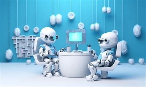 Premium Ai Image Chatbots Working And Chatting In Computer Generative Ai