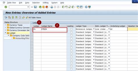 Define Extension Ledger In Sap