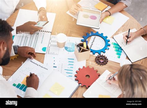 Architects Drawings Engineers And Planning In A Brainstorming Session For A New Construction