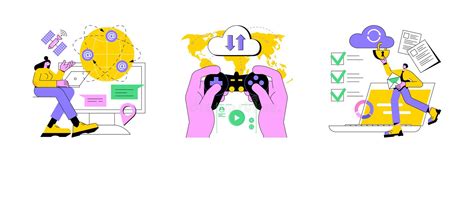 Global Web Connection Abstract Concept Vector Illustrations Stock Vector Illustration Of