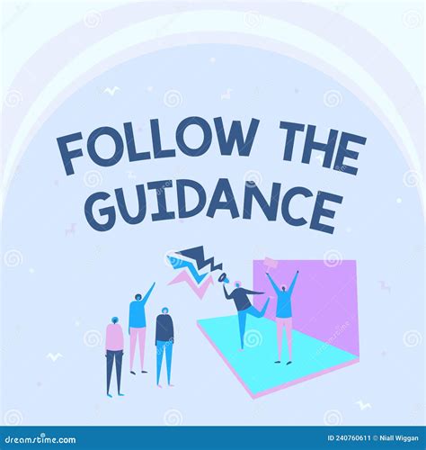 Conceptual Display Follow The Guidance Business Idea Controlling A