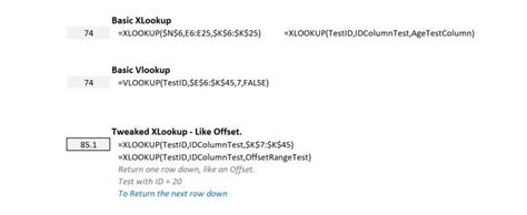 xlookup built in offset functions use with messy pdf data