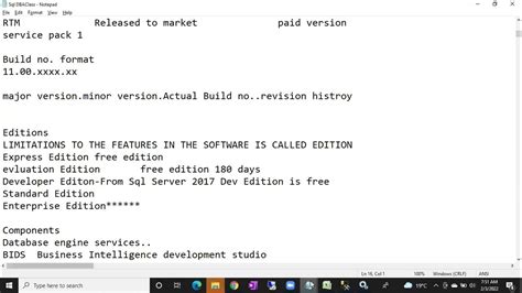 sql dba batch 42 class 11 youtube