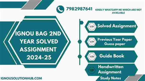 Ignou Bag 2nd Year Solved Assignment 2024 25 Ignou Solved Assignment