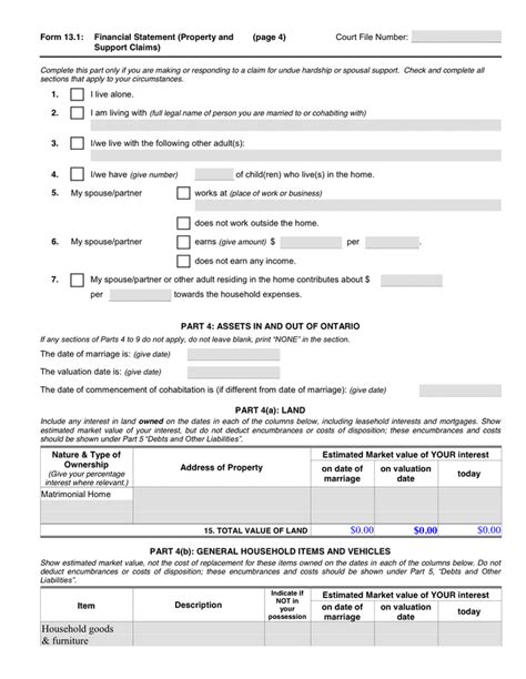 Financial Statement Sample In Word And Pdf Formats Page Of