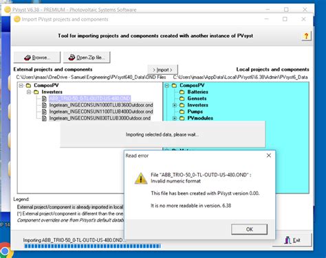 Issues Uploading PAN And OND Files How To PVsyst Forum