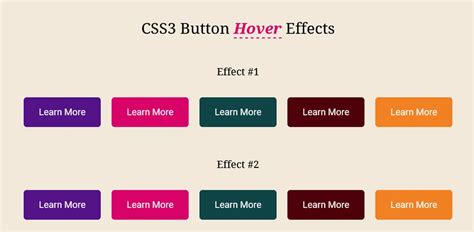 Beautiful HTML CSS Button Style FreshDesignweb