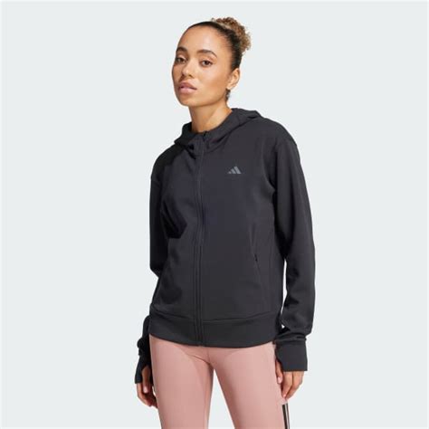Adidas Designed 4 Training Full Zip Hooded Sweatshirt Black Adidas Uk