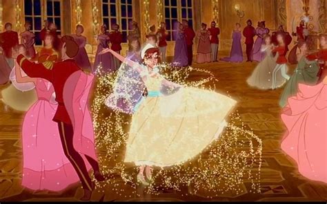 Anastasia Dancing Scene Transfomation With Yellow Dress
