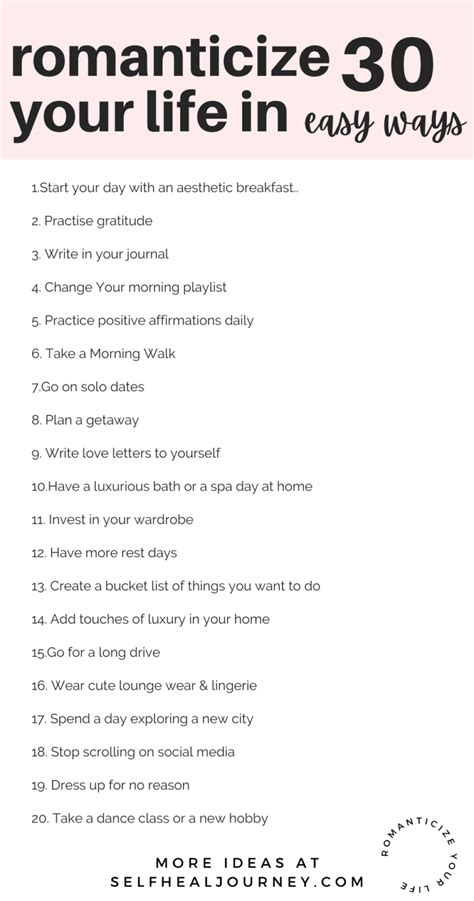 Romanticize Your Life In 30 Fabulous Ways