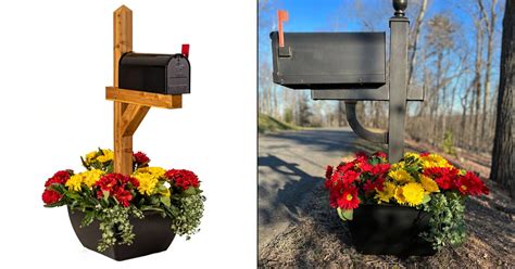 Snappot Wrap Around Post Planter For Mailboxes And Columns The