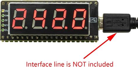 xicoolee pico 8seg 4b led red digital tube display module 74hc595