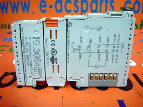 BECKHOFF 4 X ANALOG INPUT SINGLE ENDED MODULE KL3064