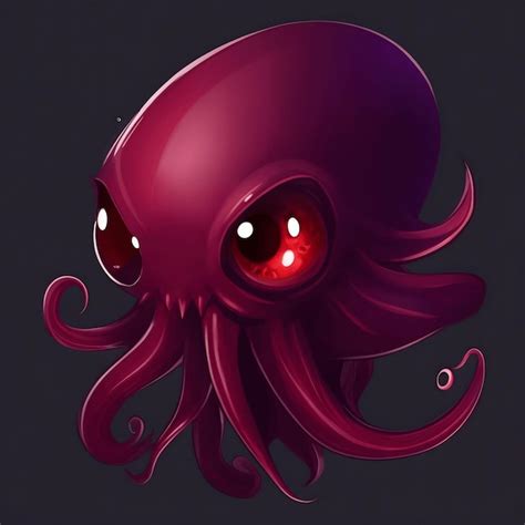 Premium Photo Vampire Squid Illustration Ai Generative