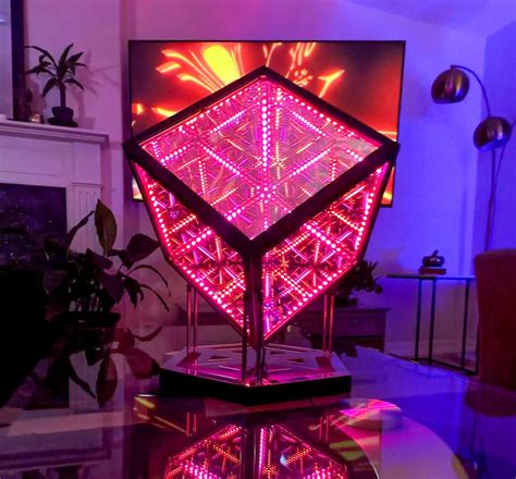 hypercube se sound reactive led cube makes light patterns