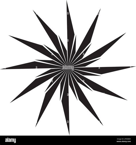 Starburst Sun Burst Radial Radiating Lines Burst Beams Rays Vector Icon Stock Vector Image