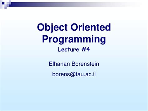 ppt object oriented programming powerpoint presentation free