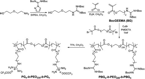 Scheme 1 Synthetic Route To Aba Triblock Copolymers Download Scientific Diagram