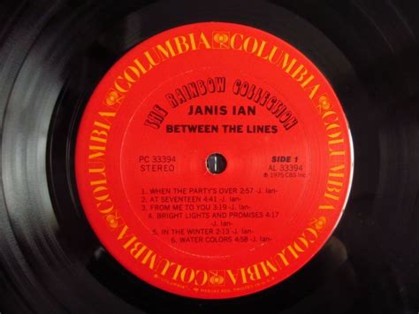 Janis Ian Between The Lines Guitar Records