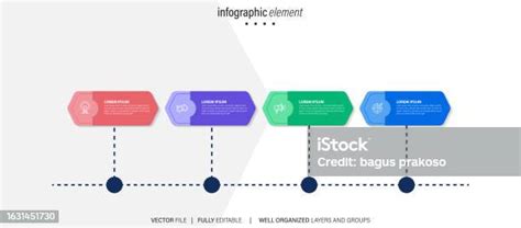 아이콘과 4가지 옵션 또는 단계가 있는 벡터 인포그래픽 디자인 비즈니스 템플릿입니다 프로세스 다이어그램 프레젠테이션 워크플로 레이아웃 배너 플로우 차트 정보 그래프에 사용할