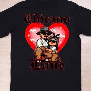 Chicano Love Red Oldschool Backdrop Png Cholo Couple Etsy