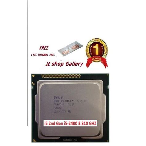 Intel Core I5 2nd Gen 2500 3 30Ghz Processor For Desktop Computer Free Thermal Pest