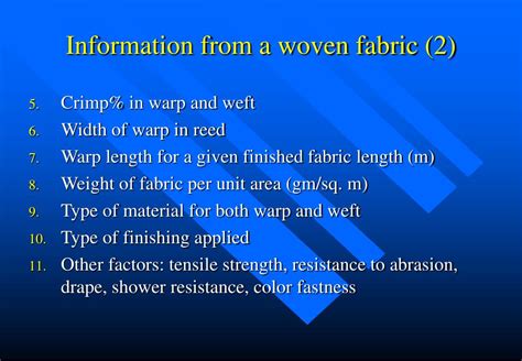 Ppt Woven Fabric Analysis Powerpoint Presentation Free Download Id