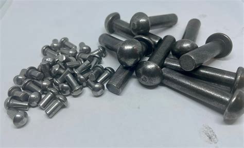 Round Head Steel Rivets Blacksmith Bolt And Rivet Supply