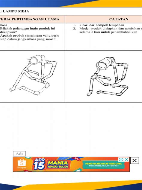 Dokumentasi Rbt Lampu Meja Form 3 2021 Pdf