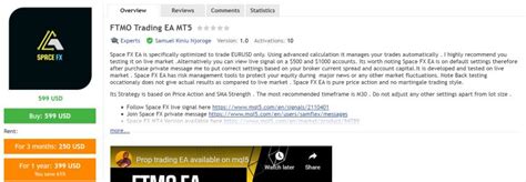 Sam Trader On Linkedin Good News Space Fx Ea Mt5 Version Now
