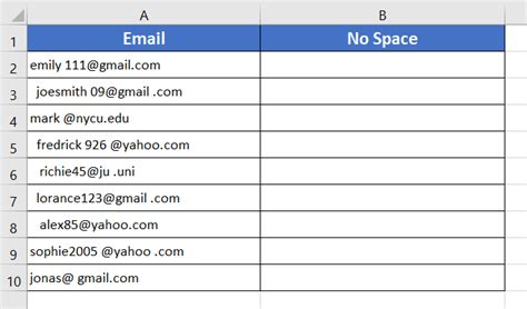 5 Ways To Remove Blank Characters In Excel Excelgraduate