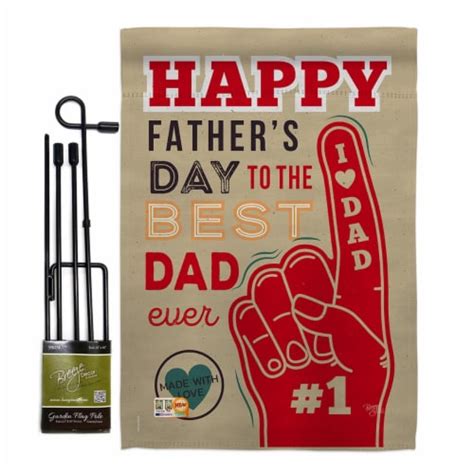 Breeze Decor Bd Fd Gs 115134 Ip Bo D Us18 Bd 13 X 18 5 In Best Dad Ever Summer Fathers Day I 1